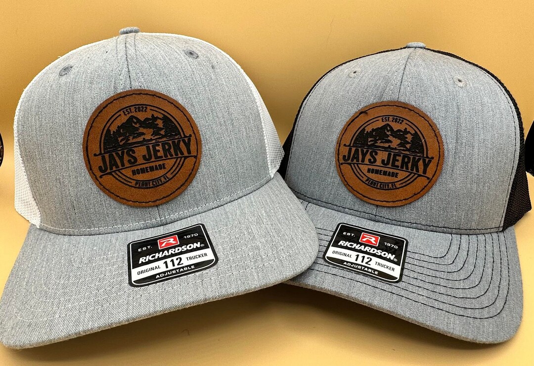 Leather Patch Hat - Etsy