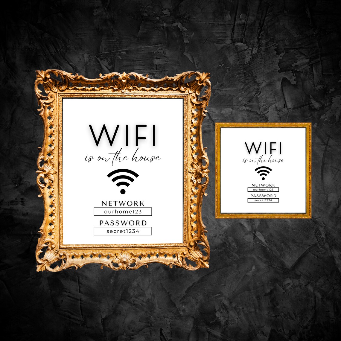 Editable Wifi Sign Template | Printable Wifi Sign | Airbnb Wifi Sign ...