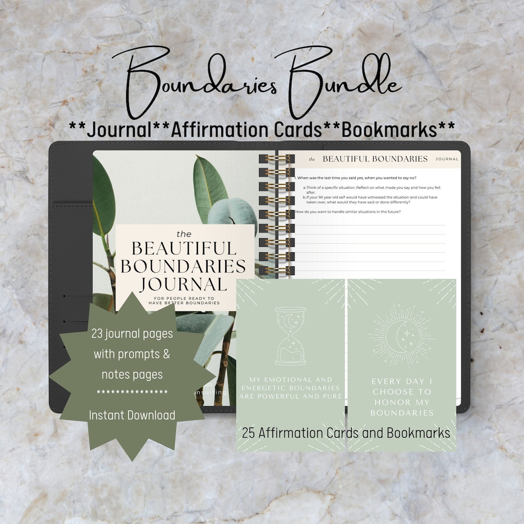 Boundaries Bundle Printable | Personal Growth | Healthy Boundaries ...