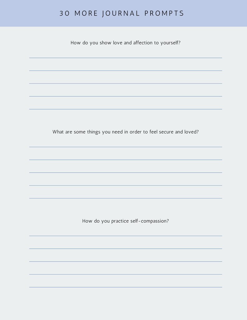Self Care Planner Printable | Mental Health | Daily Check-in for Mental ...