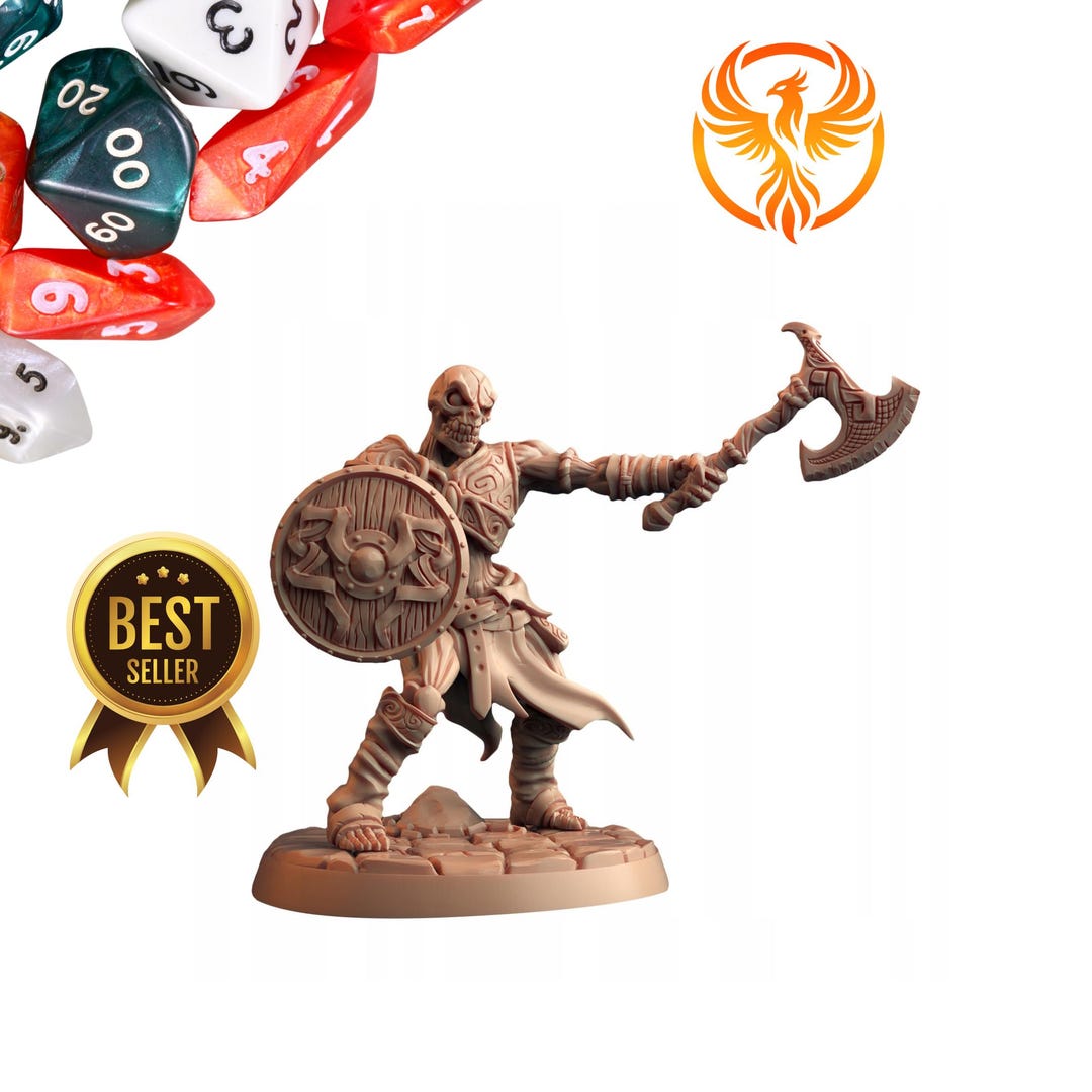 Undead Miniature: Dungeons and Dragons Mini RPG Tabletop Dnd (AG Draugr ...