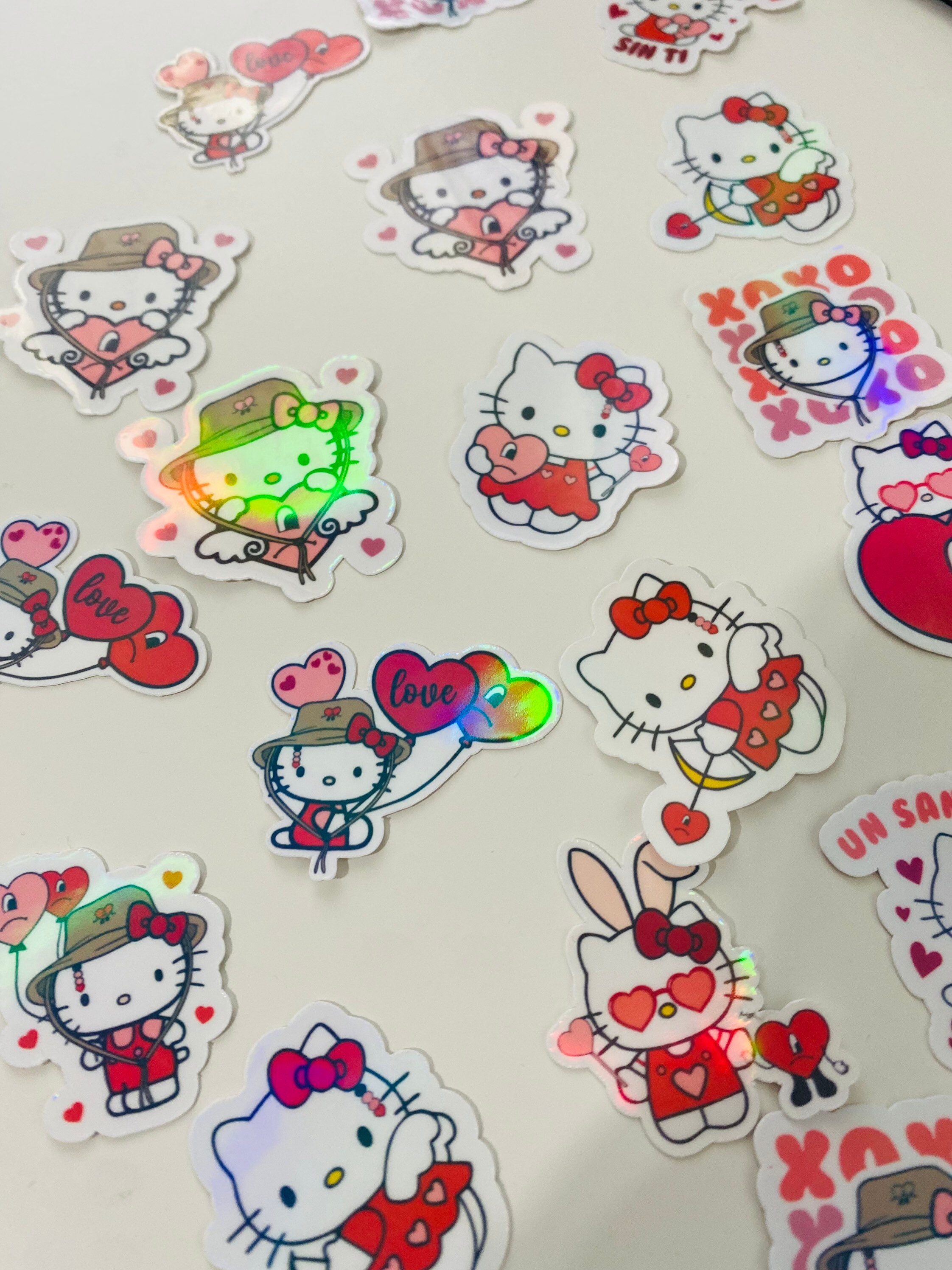 Hello Kitty Bad Bunny Stickers Un San Valentin Sin Ti Tiny Sticker Pack ...