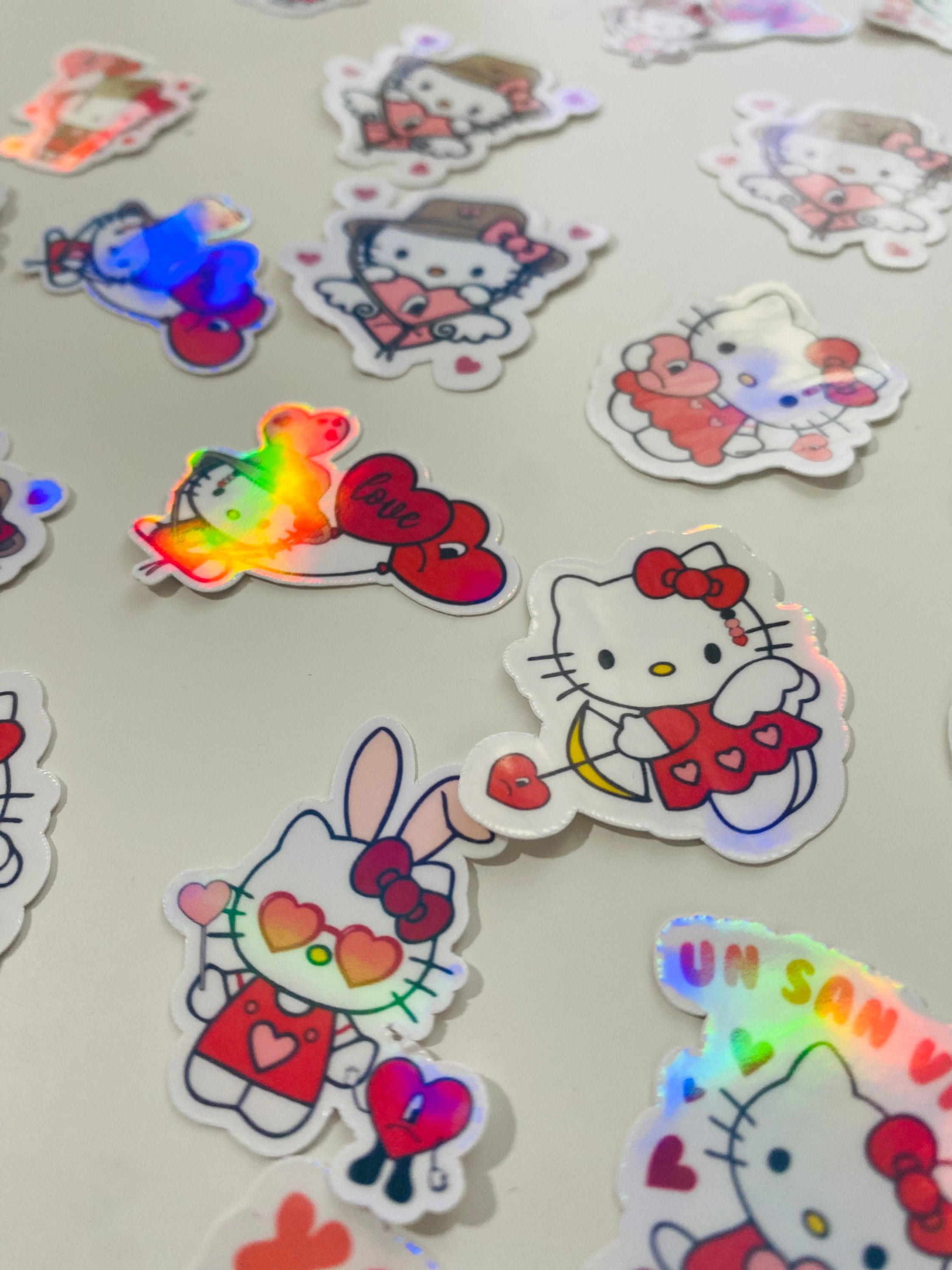 Hello Kitty Bad Bunny Stickers Un San Valentin Sin Ti Tiny Sticker Pack ...