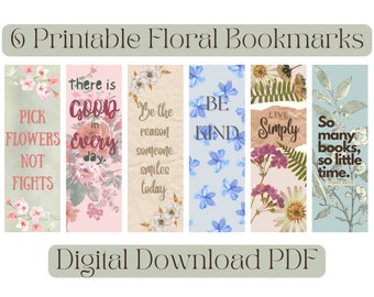 Reading Quote Bookmarks Set of 6 Digital Download - Etsy