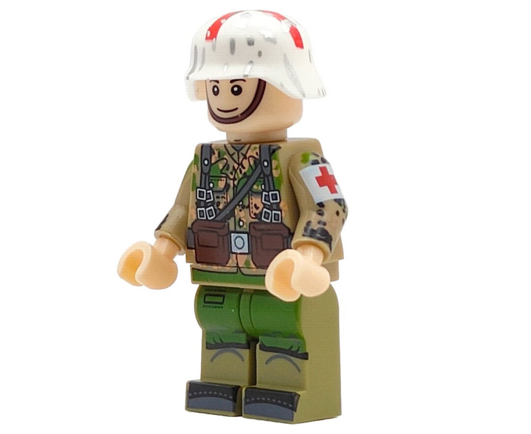 WW2 German Medic Soldier Military Red Cross Minifigure 8x Figure ...