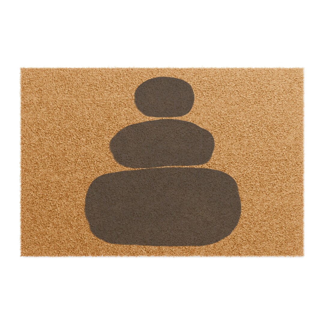 Abstract Doormat, Wabi Sabi Doormat, Modern Welcome Mat, Outdoor ...