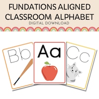 Classroom Alphabet Posters, Fundations Aligned, Classroom Decor ...