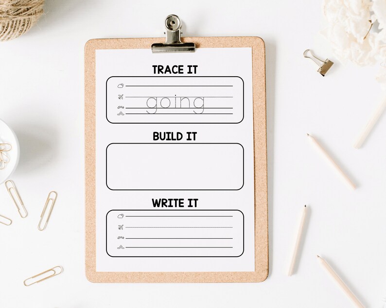 Sight Word Worksheet, Heart Word Activity, Writing Centers, Site Word ...