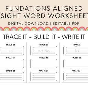Sight Word Worksheet, Heart Word Activity, Writing Centers, Site Word ...