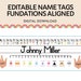Editable Name Tags, Fundations Aligned, Boho Classroom, Instant Digital ...