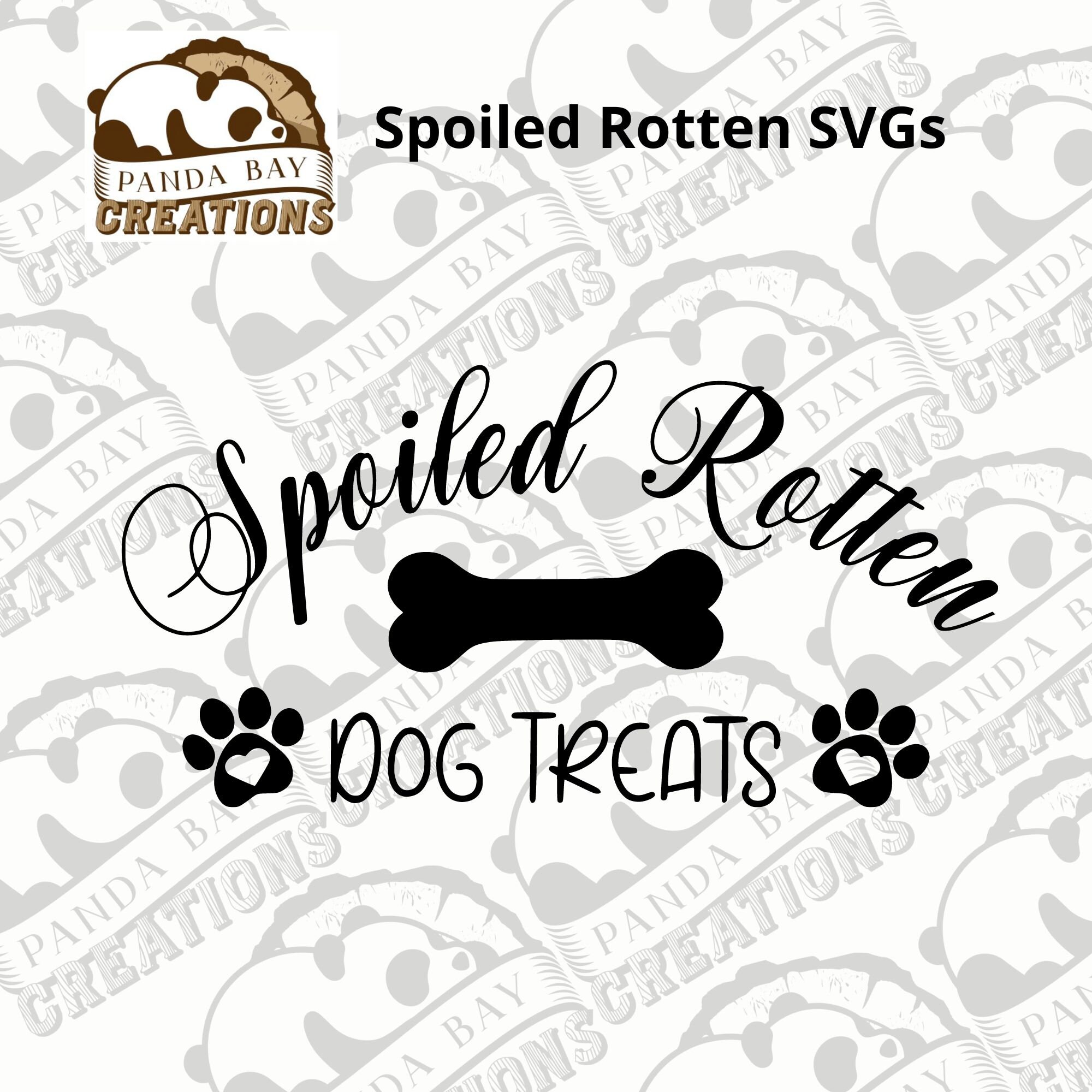 Spoiled Rotten Svgs Dog Treat Clip Art Dog Treat Jar SVG - Etsy