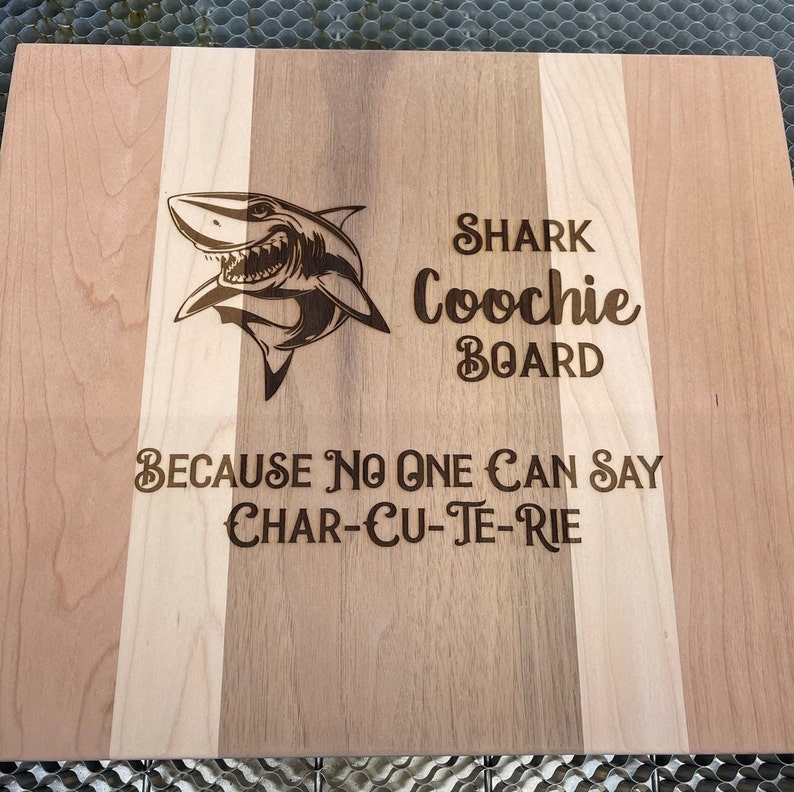 Shark Coochie Board SVG / Because No One Can Say Charcuterie / - Etsy ...