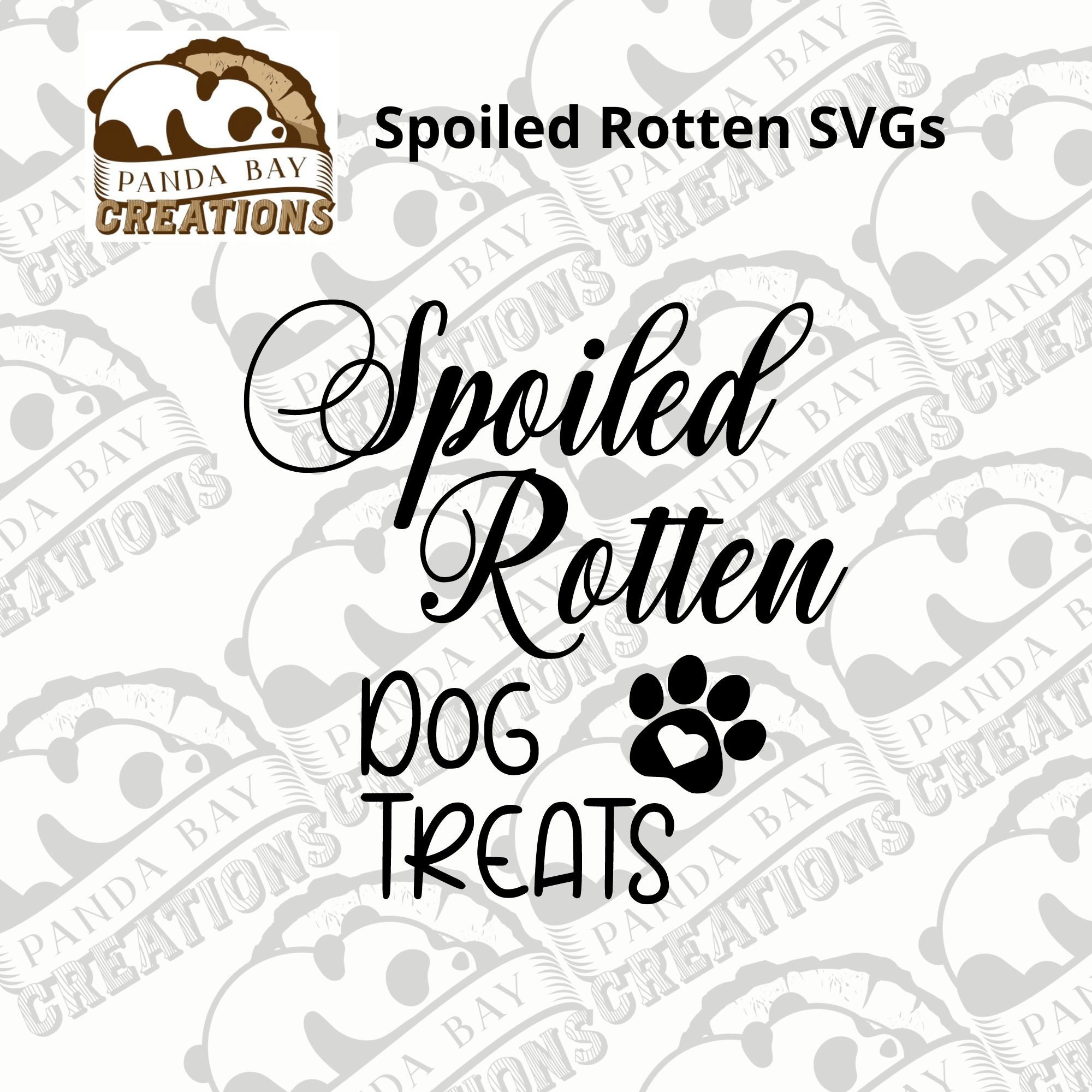 Spoiled Rotten Svgs Dog Treat Clip Art Dog Treat Jar SVG - Etsy