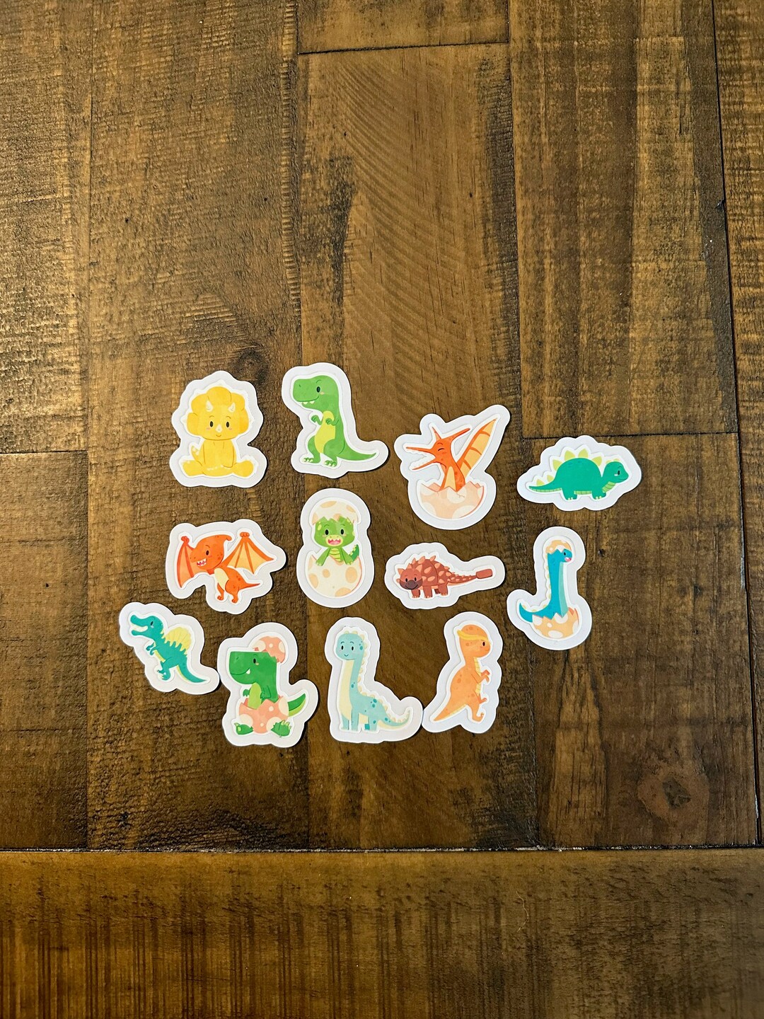 Dinosaur Sticker Set, Dino Decals, Water Bottle Sticker, Young Boy ...