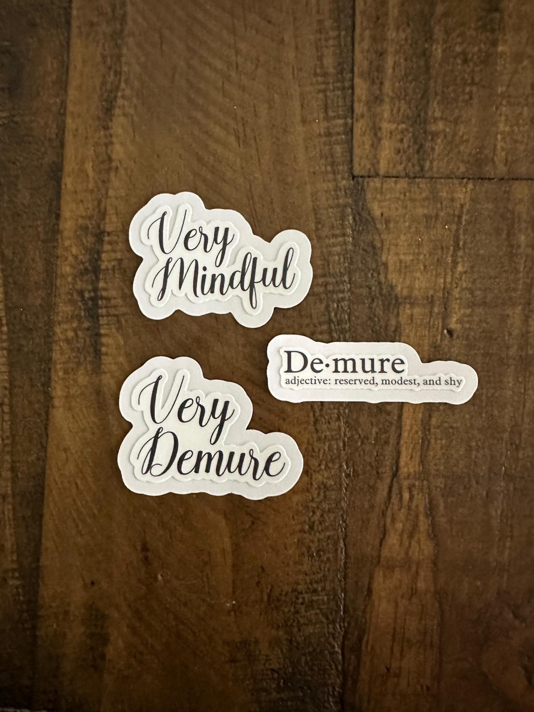 Very Demure Sticker, Very Mindful Decal, Pop Culture Stickers ...