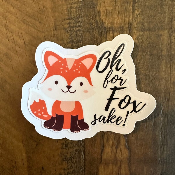 Oh for Fox Sake Bottle - Etsy