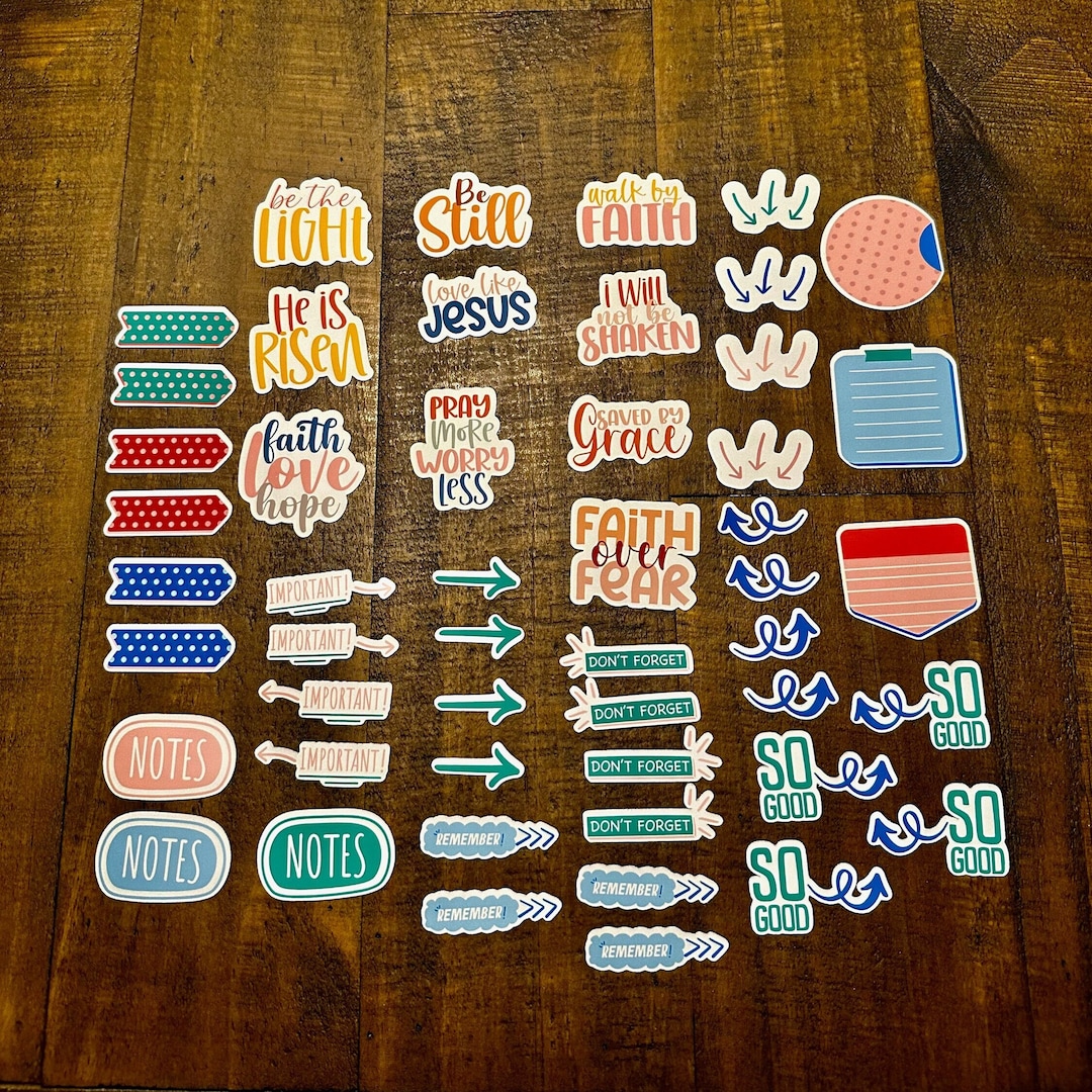 Bible Journaling Stickers, Bible Stickers, Faith Stickers, Christian ...