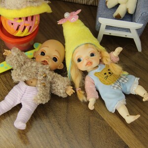 OOAK BJD Baby Doll 5inch, Ob11, Obitsu 1/12~mini BJD~ 5"~by Icukla~#2 ...