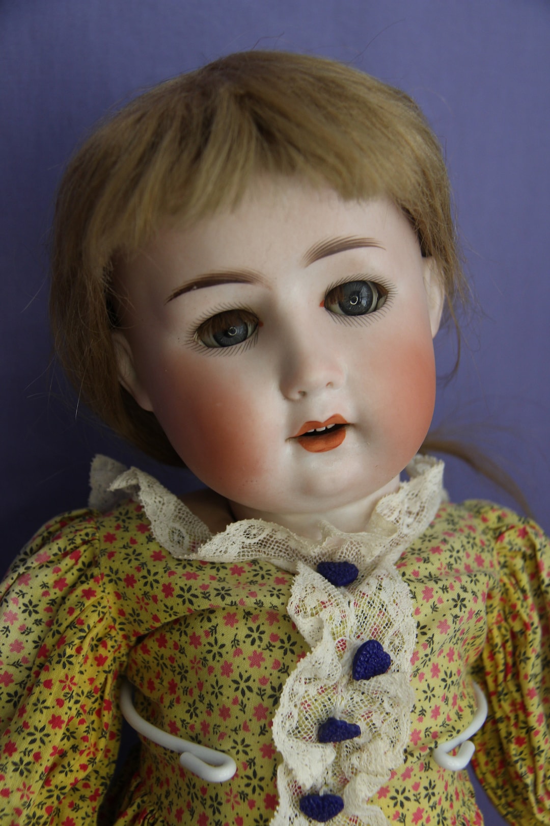 Antique 25" German William Goebel 120 Bisque Head on Handwerck Comp ...