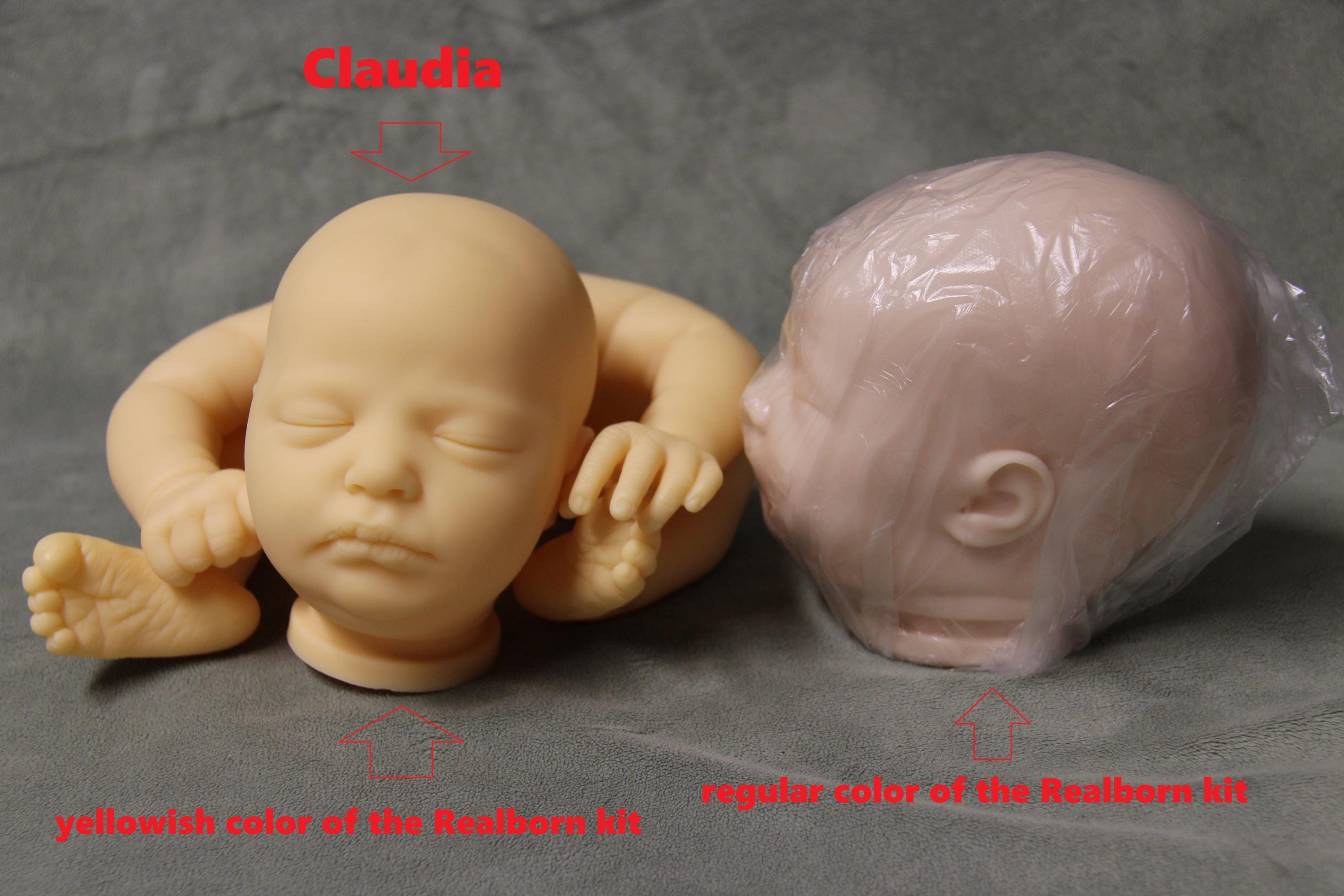 Realborn® Claudia Sleeping~18" Reborn Vinyl Doll Kit/coa ~ by Bountiful ...