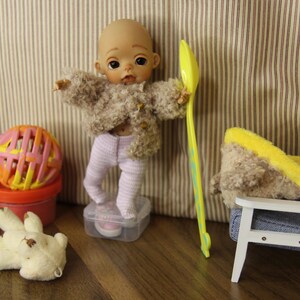 OOAK BJD Baby Doll 5inch, Ob11, Obitsu 1/12~mini BJD~ 5"~by Icukla~#2 ...