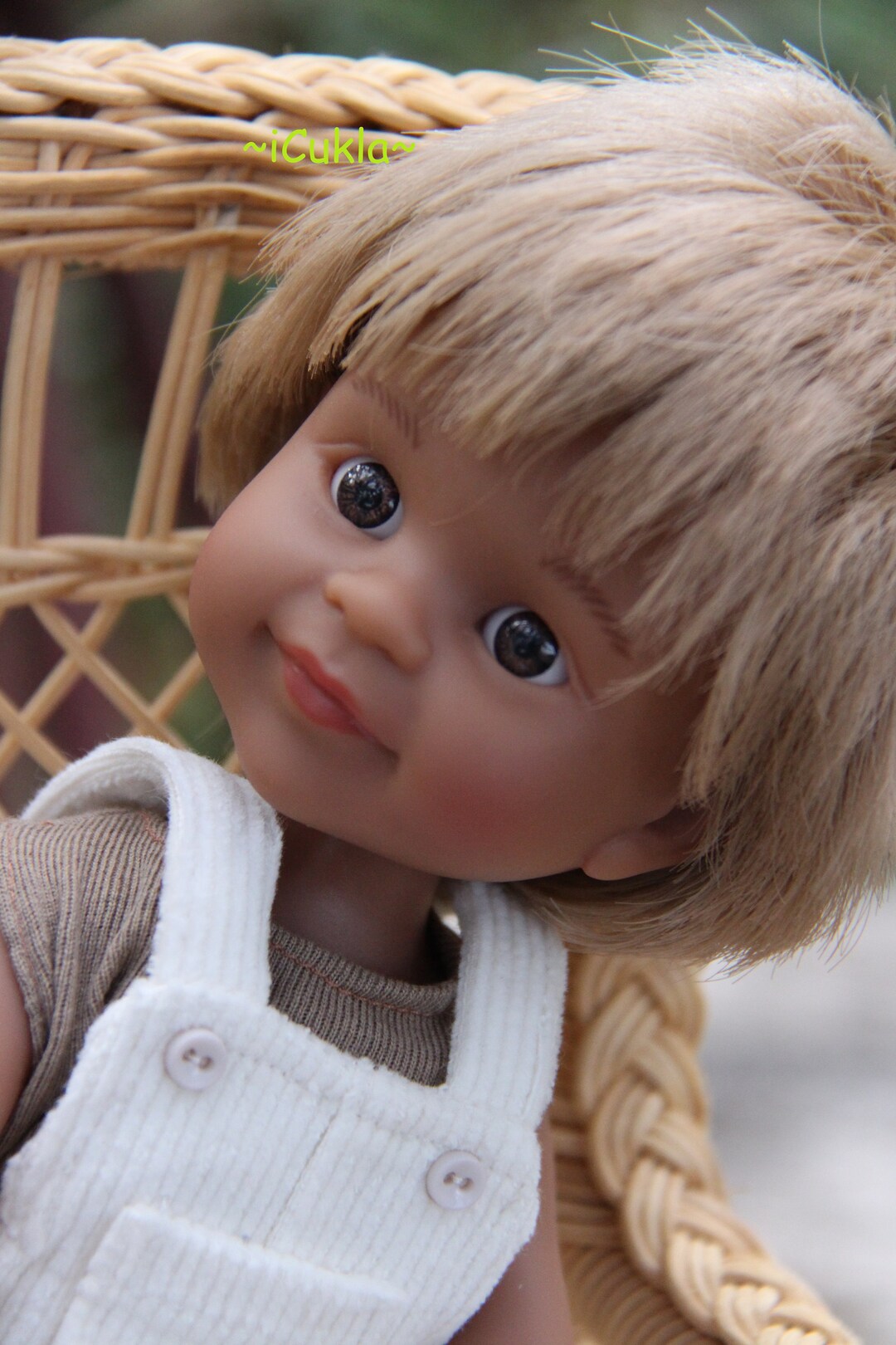 MARTIN Dungarees Paola Reina Doll 13 32cm Vinyl Boy Light Brown Hair ...