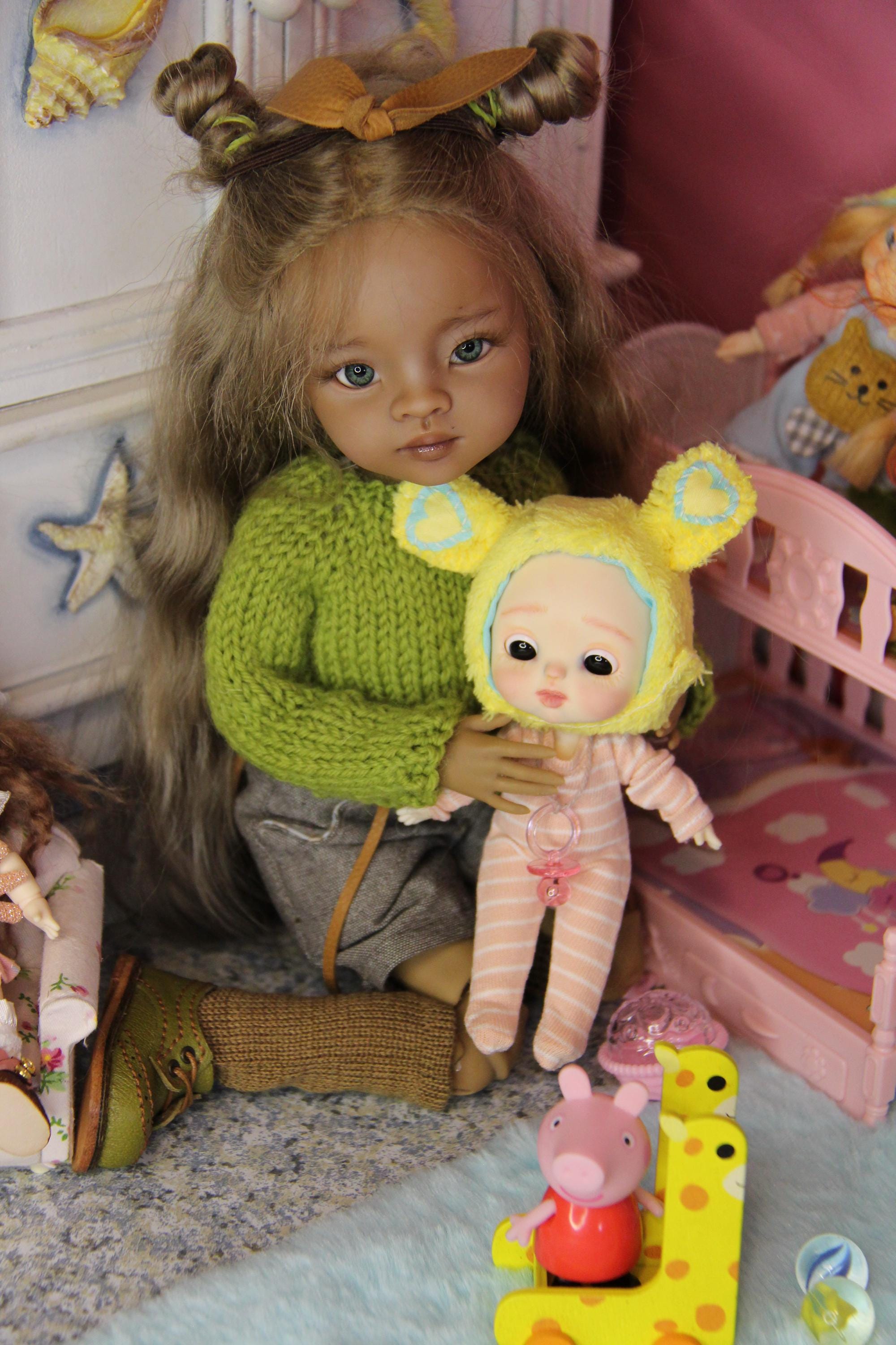 OOAK BJD Baby Doll 5"~obitsu11~ob11~friend for Paola Reina Dolls~by ...