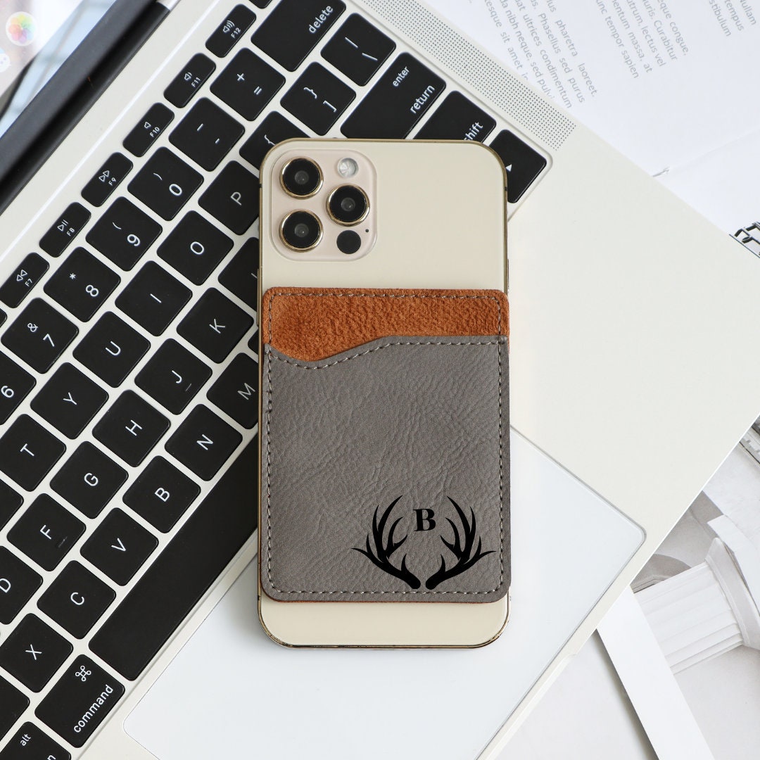 Custom Phone Wallet, Personalized Card Holder , Leather Phone Wallet ...