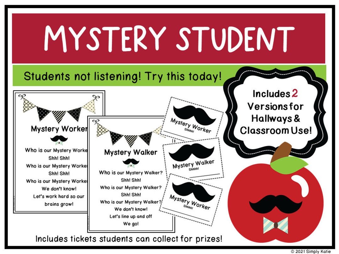Mystery Walker - Classroom Management Tool - Etsy