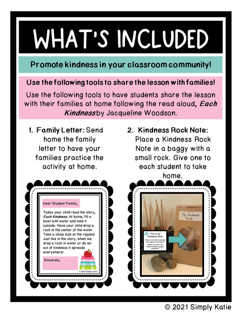 My Kindness Rock - Each Kindness Book Activity - Etsy