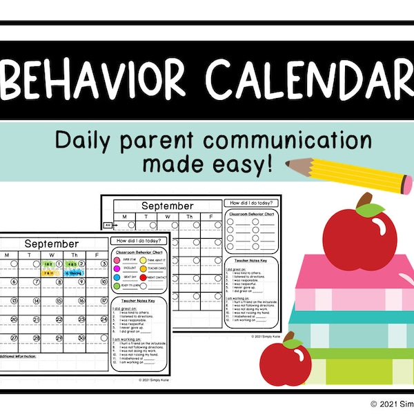 Behavior Chart - Etsy