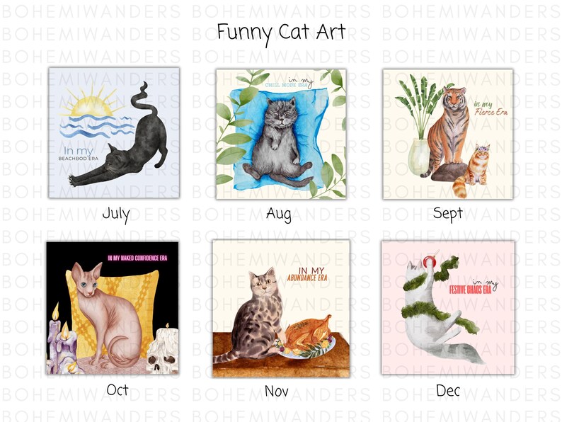In My Cat Era 2026 2027 Mid Year Calendar – Funny Feline Eras Planner ...