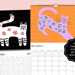 2025–2026 Folksy Whimsical Cats Desk Calendar – Colorful Cat Art ...