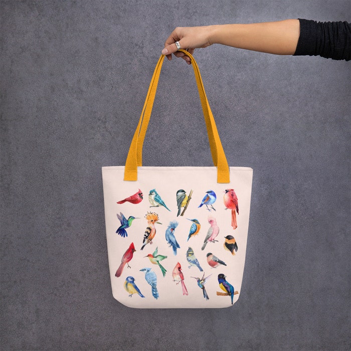 Bird Tote Bag - Etsy