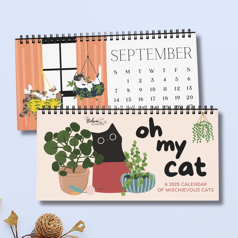 Desk Calendars 2025 2026 - Etsy