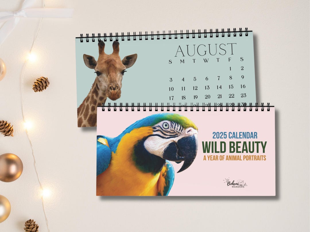 2025 Bold Wild Animals Photography Desk Calendar, Beautiful Animal ...