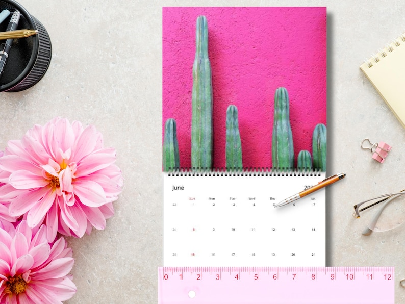 Cactus Lover Wall Calendar, Cacti Photography 2026 2027 Calendar ...
