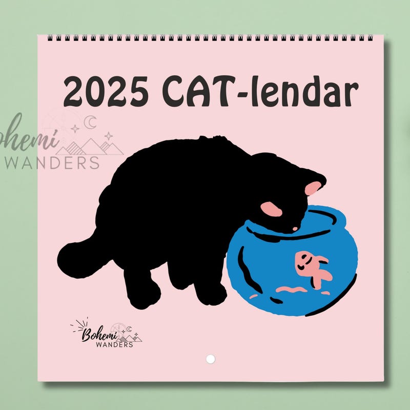 Funny Cat Calendars 2025 - Etsy