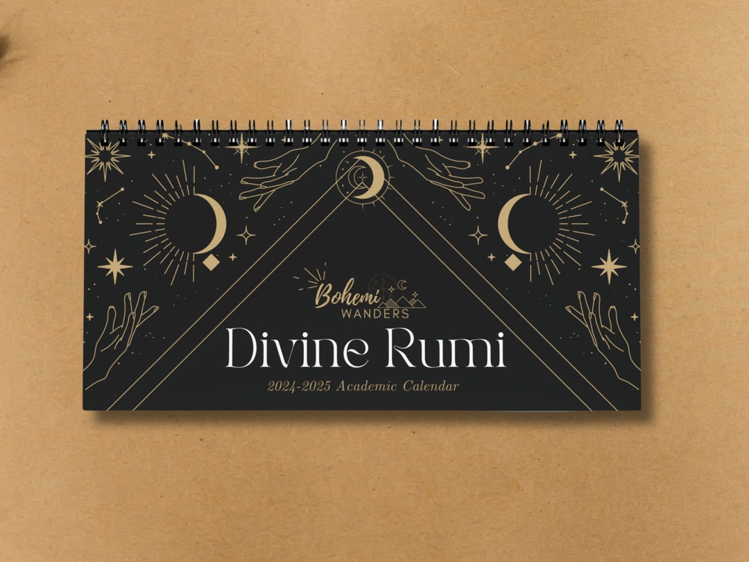 Divine Rumi Esoteric 2024-2025 Desk Calendar With Self-love Feminine ...