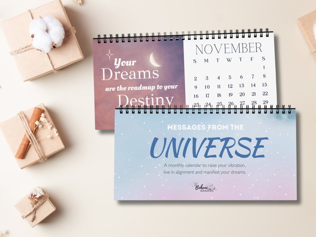 2024-2025 Positive Affirmations Manifestation Midyear Academic Desk ...