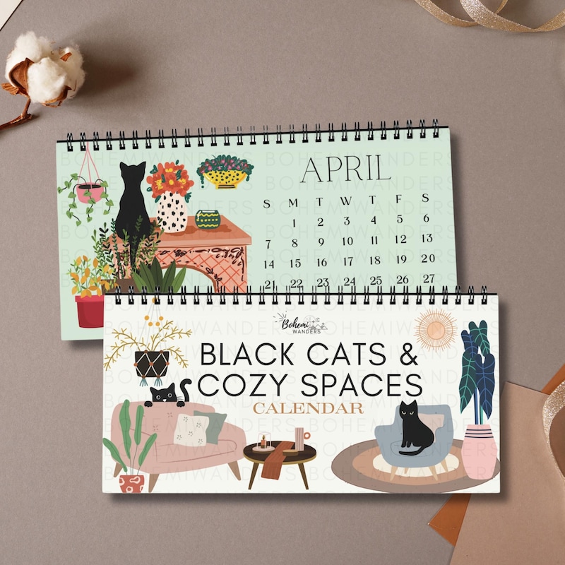2026 Cat Calendar - Etsy