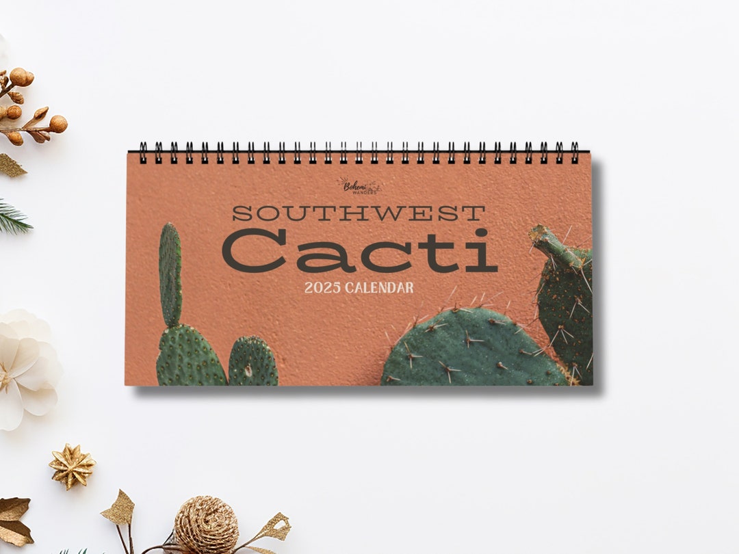 2024-2025 Southwest Cacti Academic Desk Calendar, Midyear Student ...