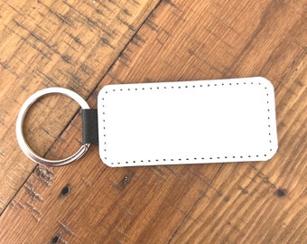 Leather Sublimation Keychain - Etsy