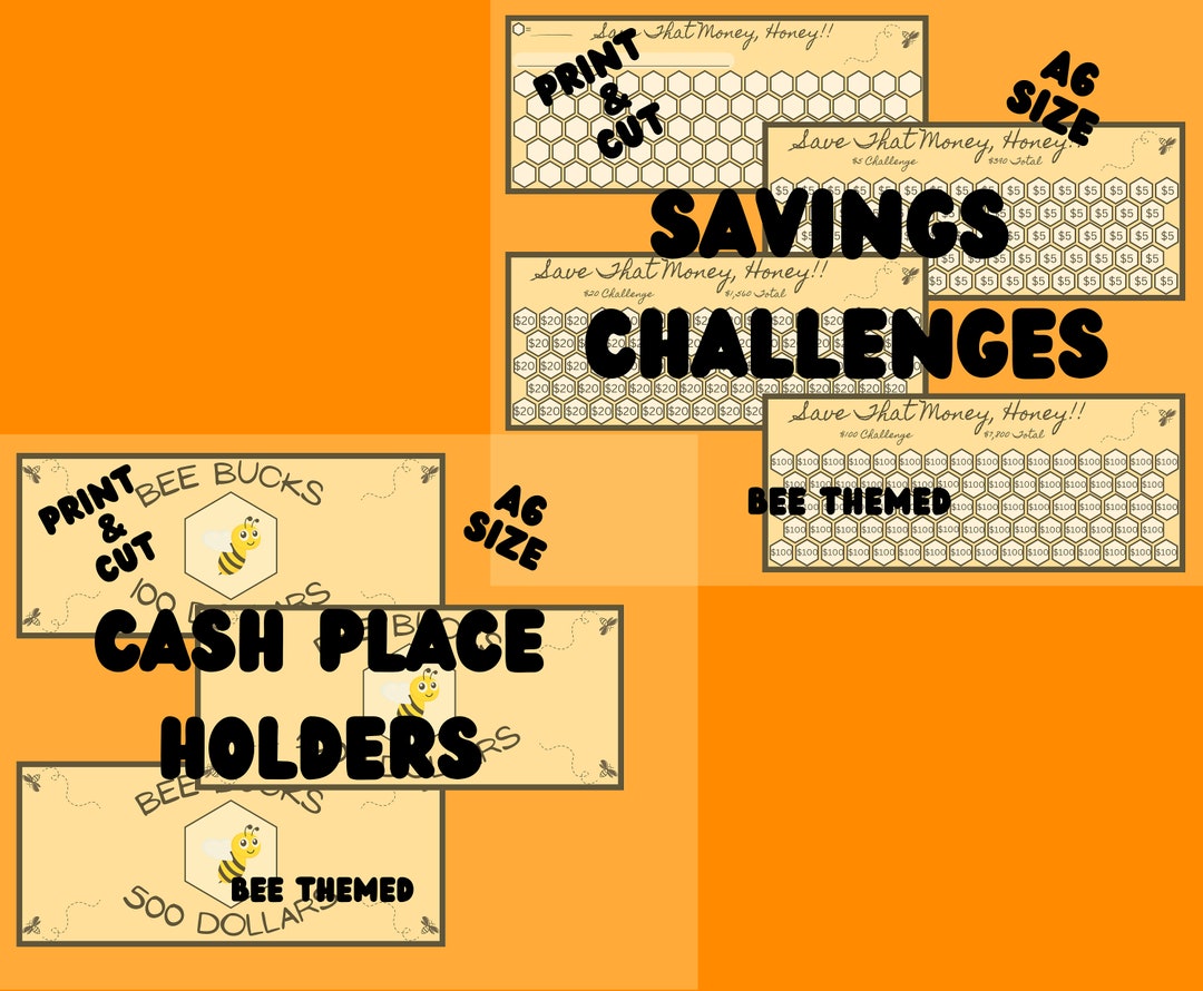 Bee Saving Challenge Place Holder Bundle Etsy bee-saving-challenge-place-holder-bundle-etsy