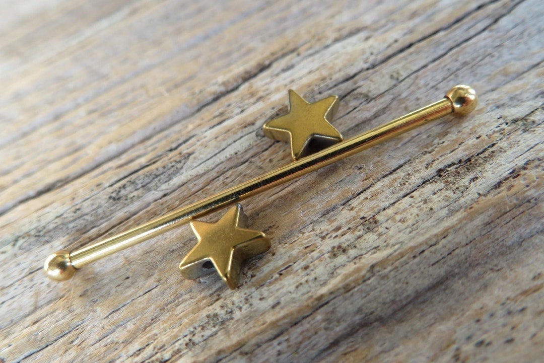 Pick Your Finish Color Custom Length 14G (1.6mm) 316L Surgical Steel Basic Barbell Industrial ...