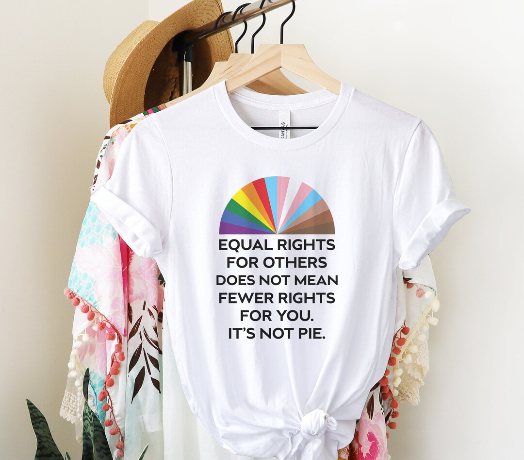 LGBT Pride Rainbow Printed Shirt, Equal Rights for Others Does Not Mean ...