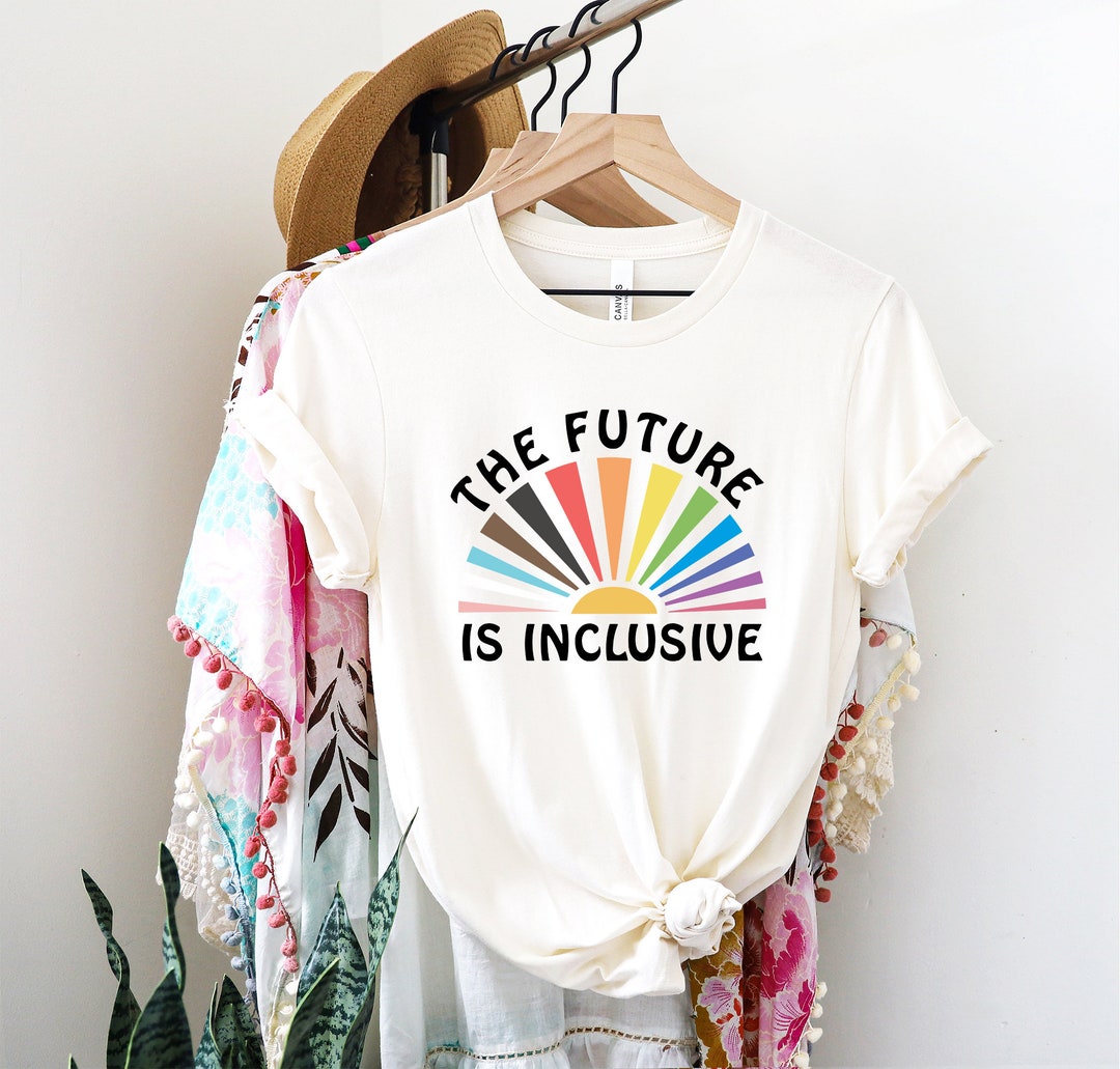 The Future is Inclusive Tshirt, Comfort Colors Rainbow Pride Shirt ...