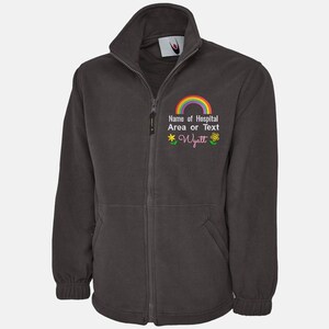 Personalised Nurses Doctors Hospital Fleece Jacket, National Heroes ...