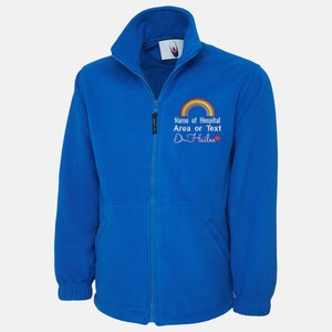 Personalised Nurses Doctors Hospital Fleece Jacket, National Heroes ...
