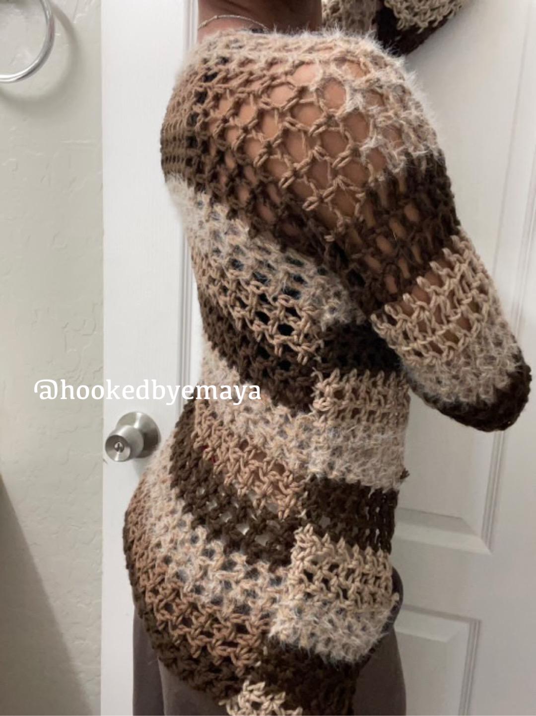 Crochet Mesh Cardigan Pattern - Etsy